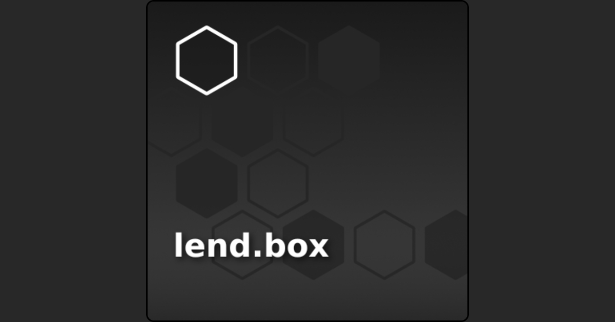 lend.box - Profile | .box